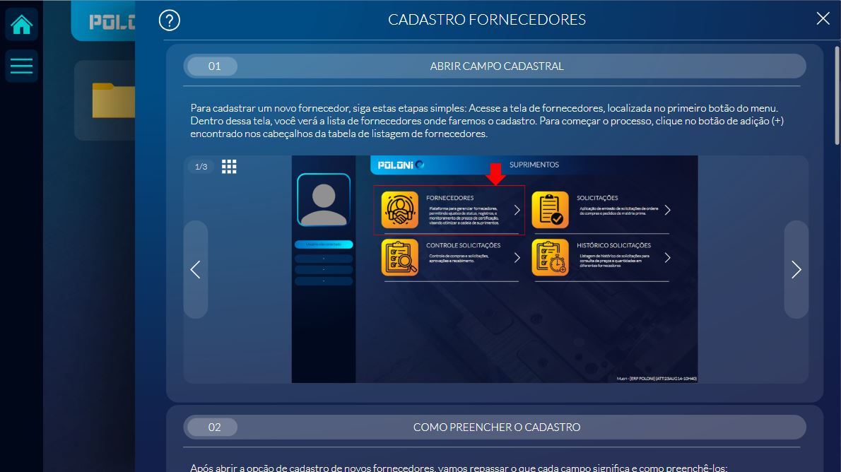 NOVO SISTEMA DE INSTRUÇÕES | POLONI INDÚSTRIA TERMOPLÁSTICA